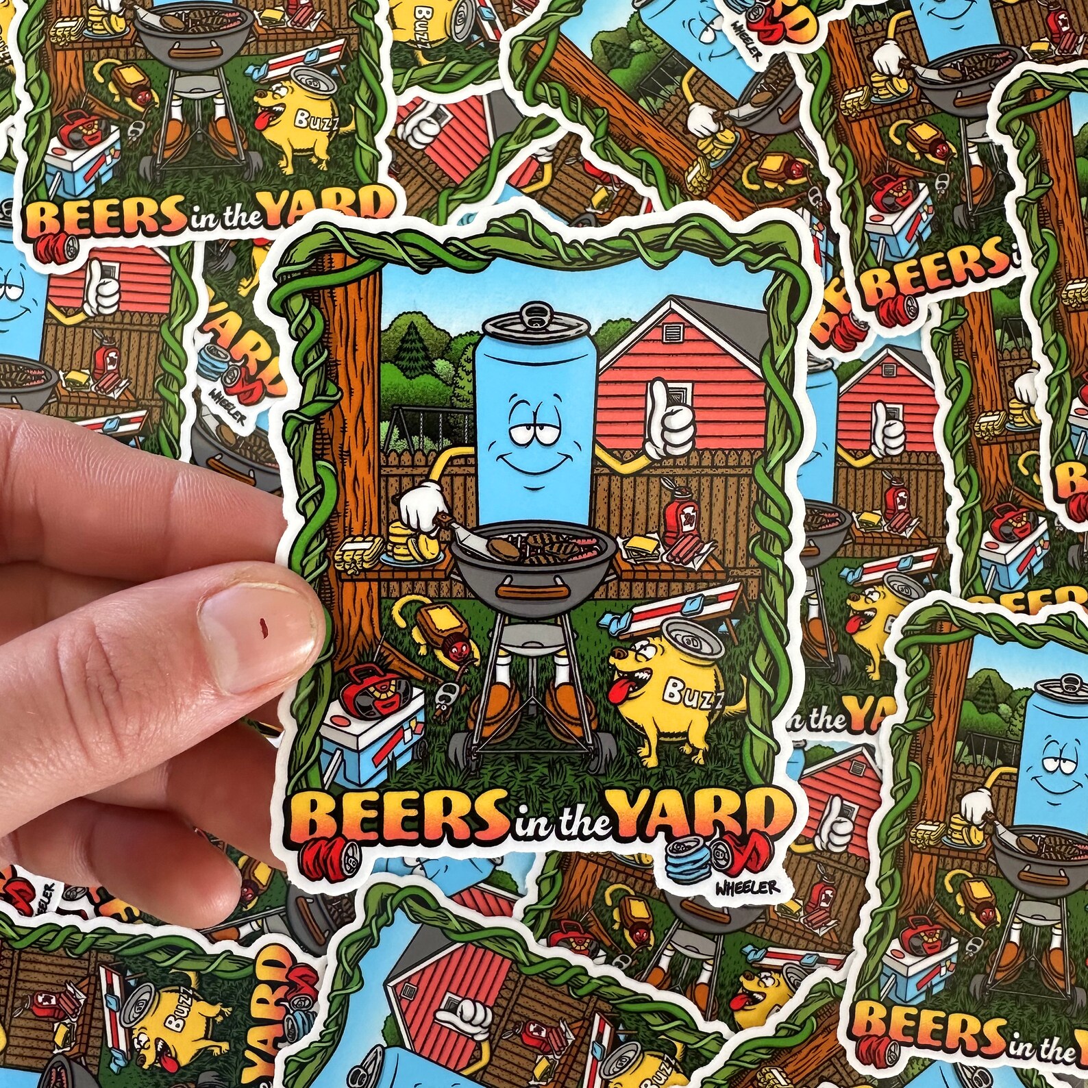 Beers in the Yard Vinyl Sticker - Waterproof - Etsy