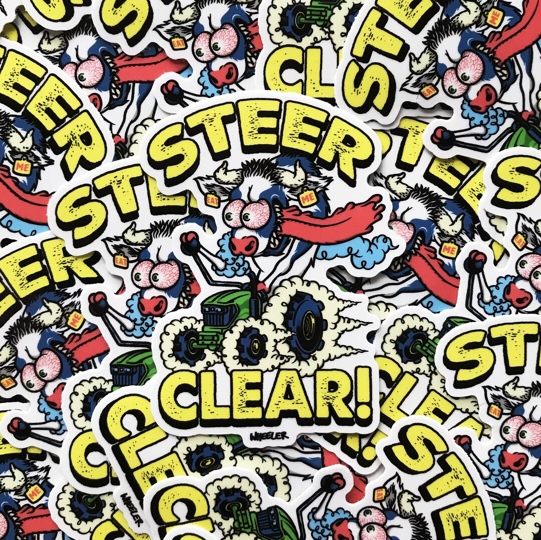 Steer Clear! Vinyl Sticker - Waterproof - Etsy
