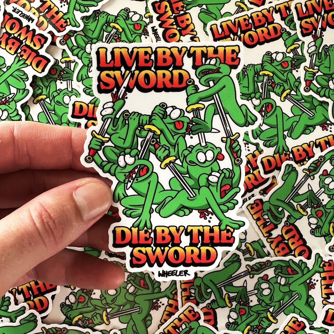 Live by the Sword Vinyl Sticker - Waterproof - Etsy