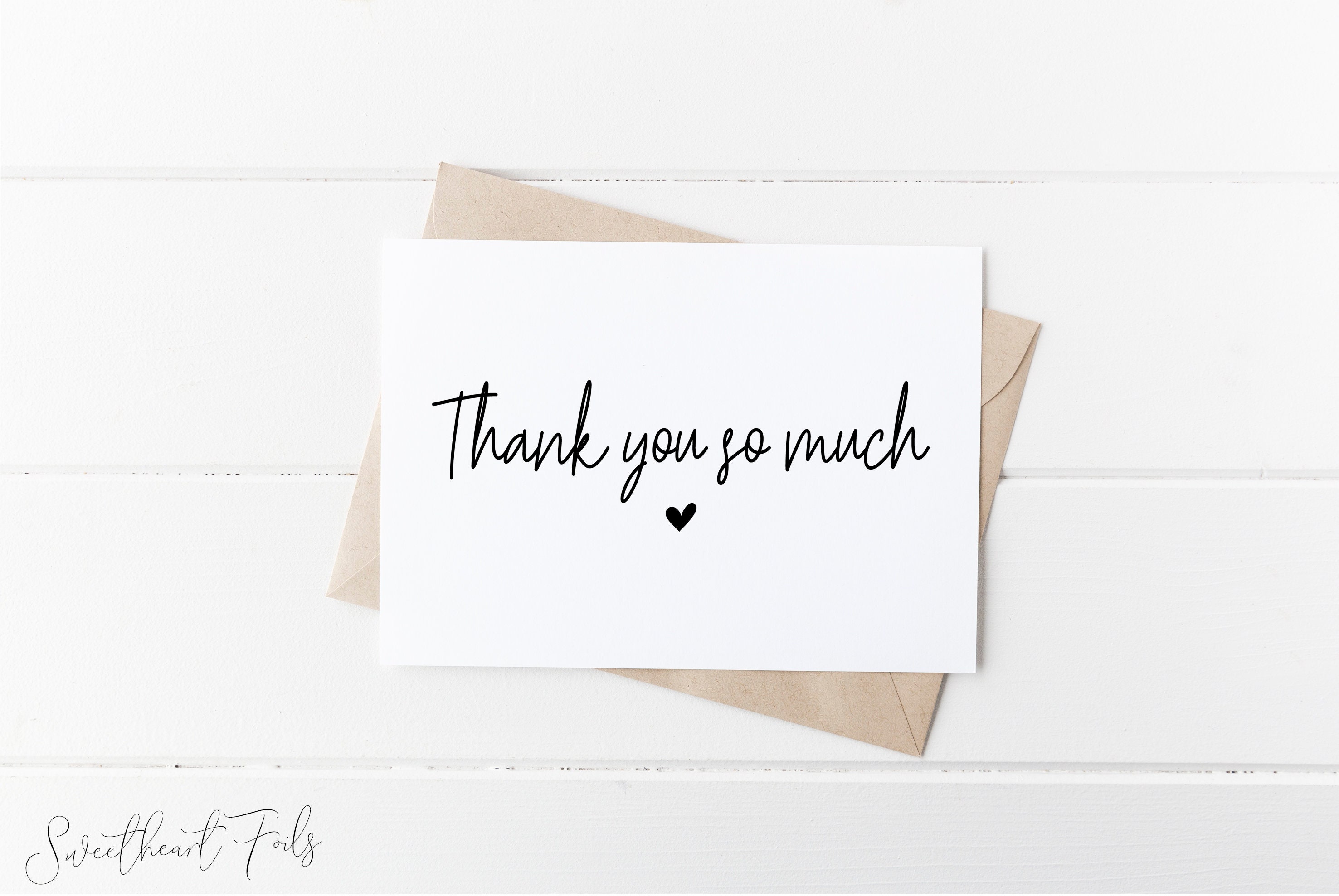 Thank You so Much Card Thank You Card Card for Friend Card - Etsy