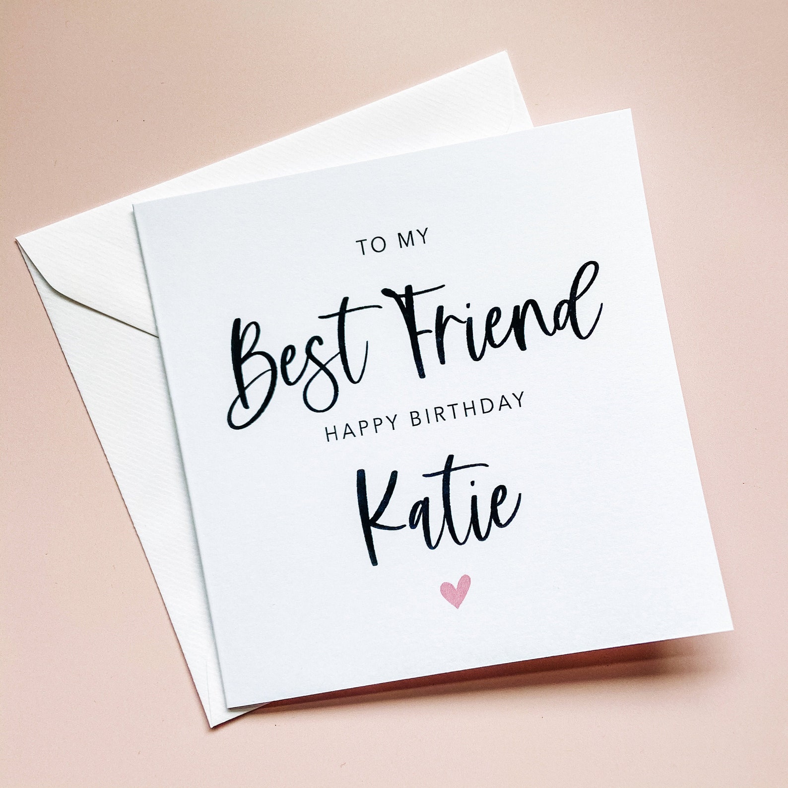 To My Best Friend Card, Happy Birthday Card, Best Friend Birthday Card ...
