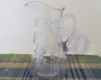 Crystal pitcher | Etsy