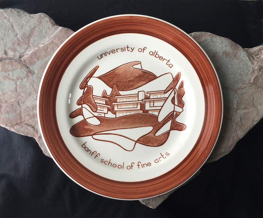 Banff School of Fine Arts Cafeteria Plate university of Alberta - Etsy