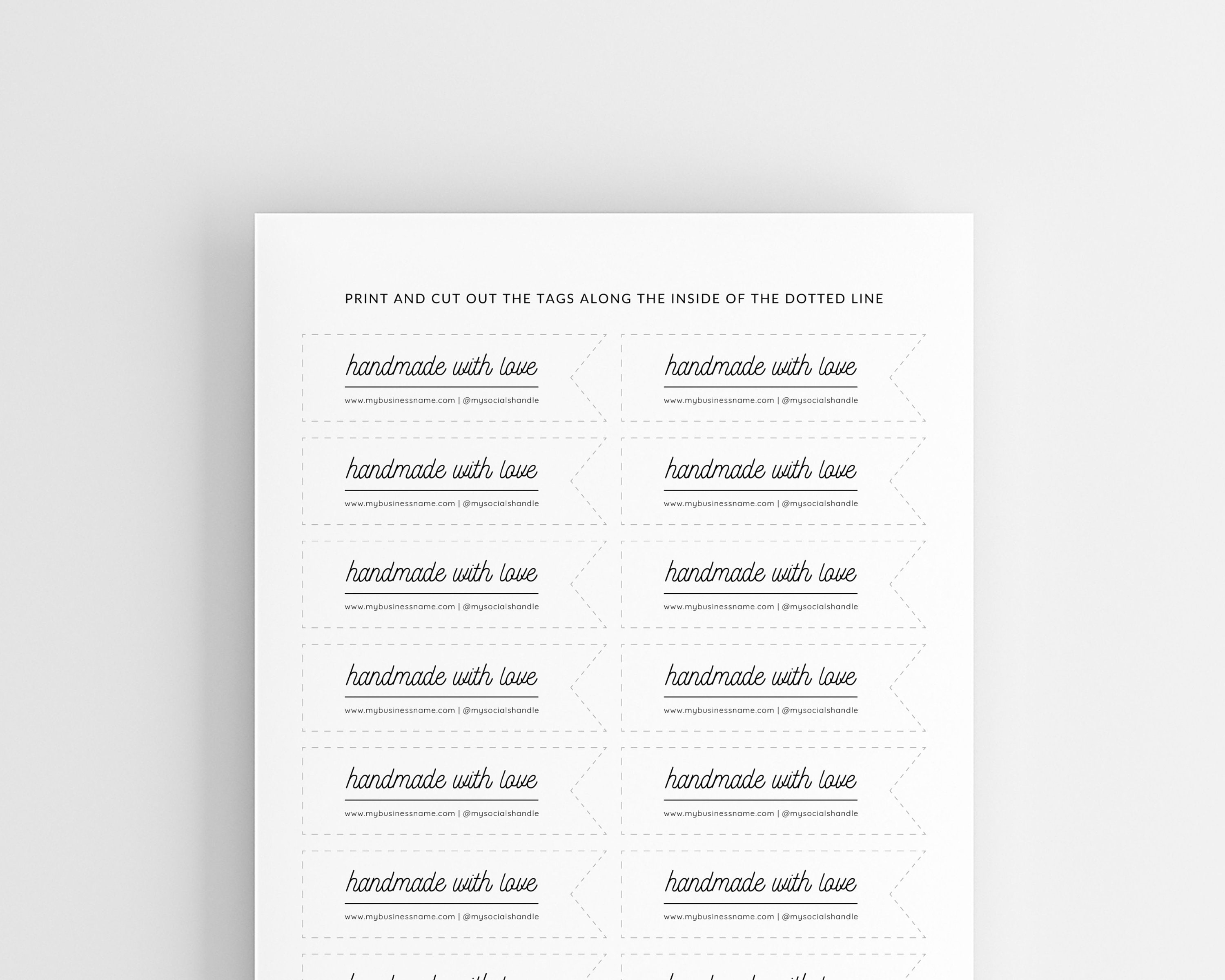 Editable Product Tags Template, Packaging Tag, Retro Product Tags ...