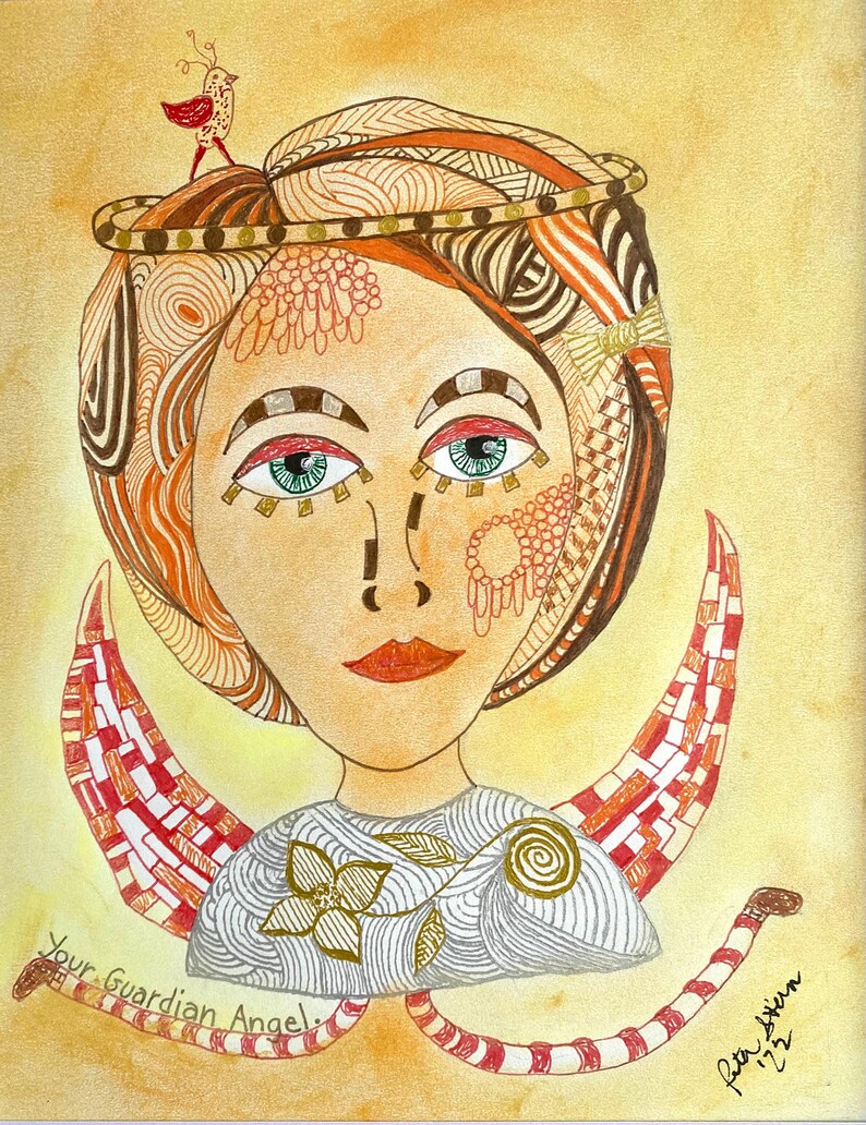 Wall Art/angela 11wx14h Free Shipping Fine Art Print of Original ...