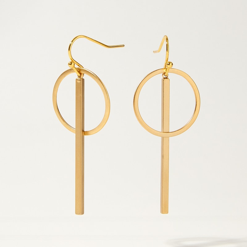 Gold Bar Earrings - Etsy