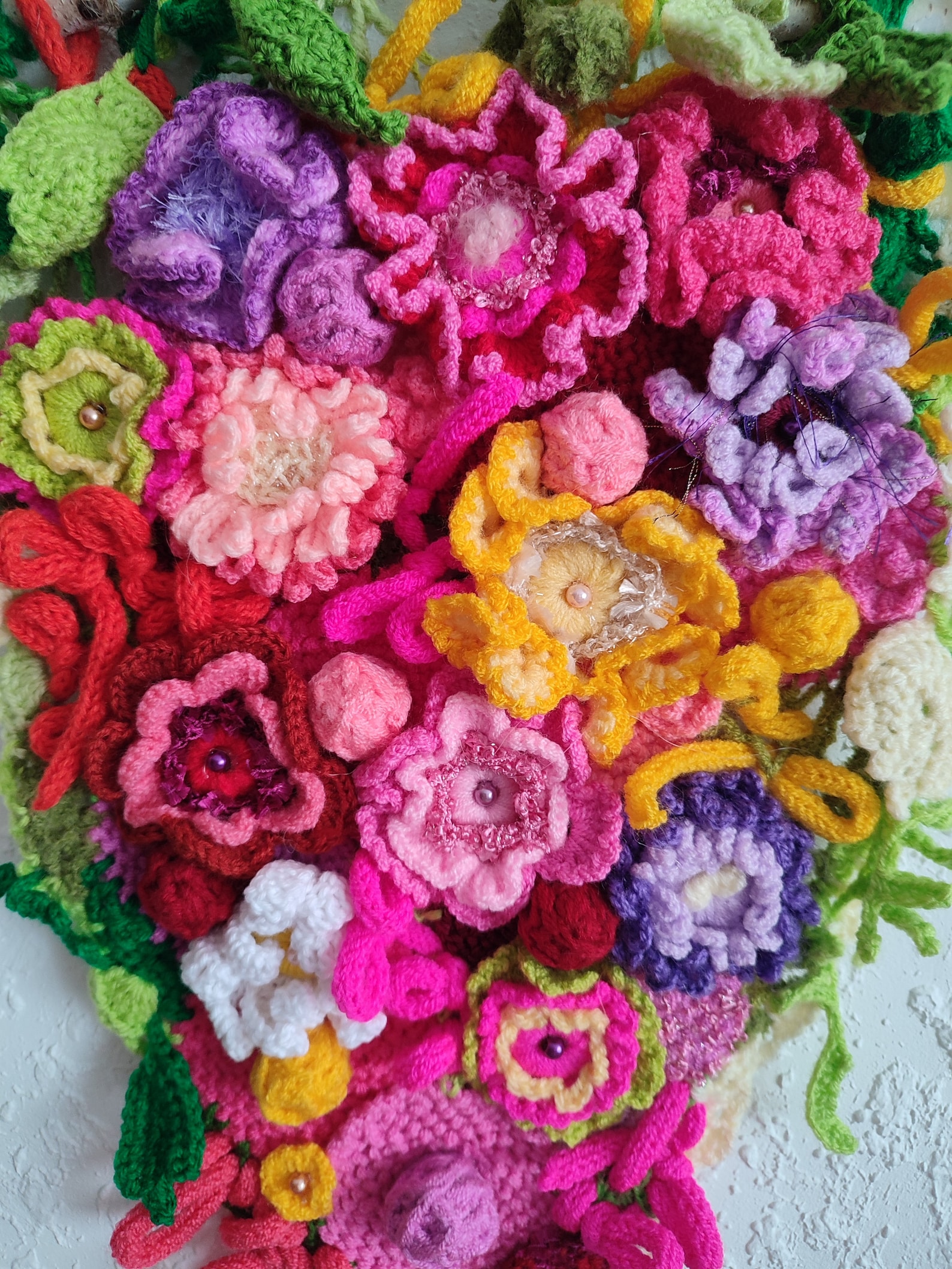 Crochet Flowers, Freeform Crochet, Freeform Picture, Panels Color, Art ...