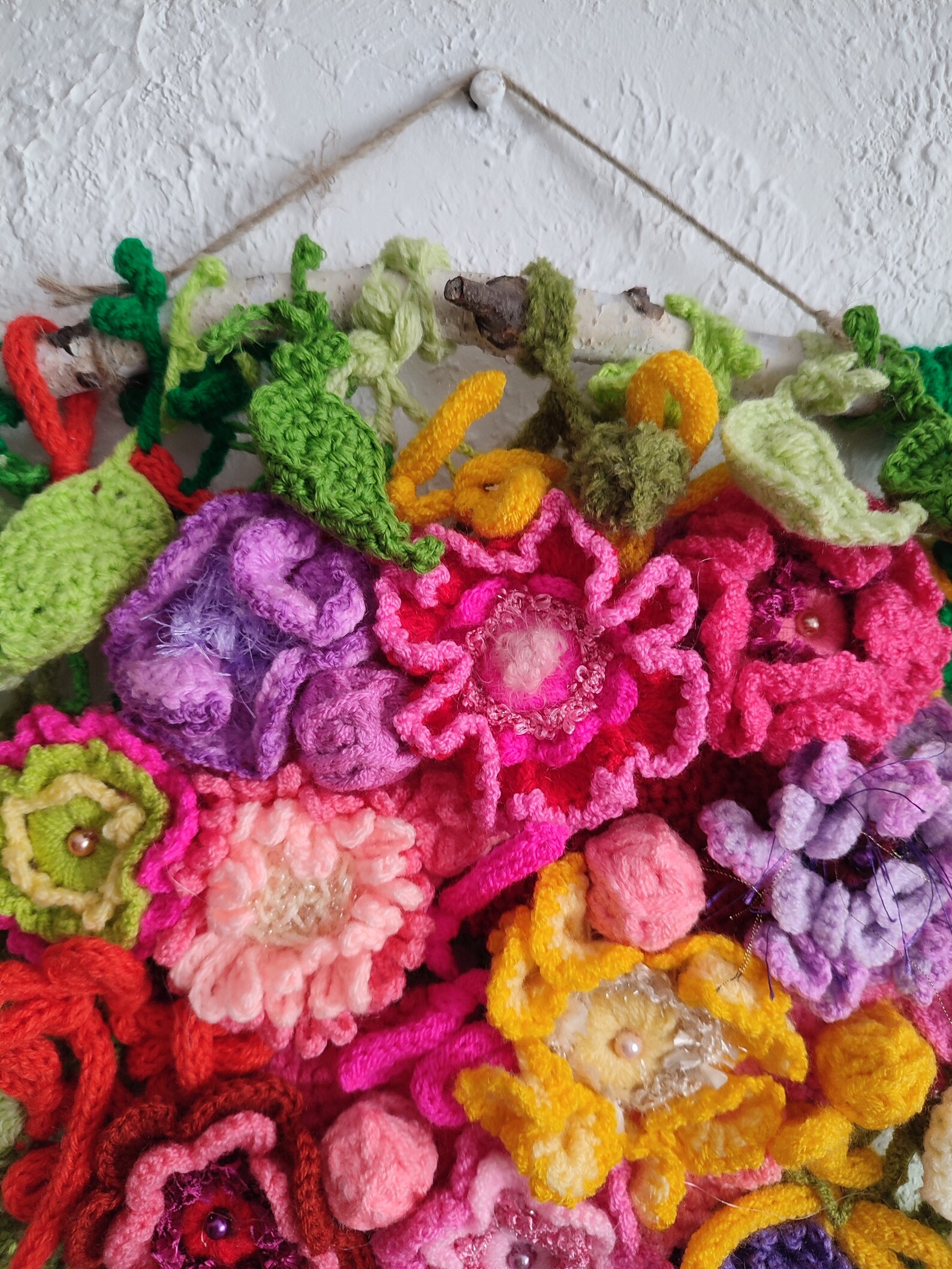 Crochet Flowers, Freeform Crochet, Freeform Picture, Panels Color, Art ...