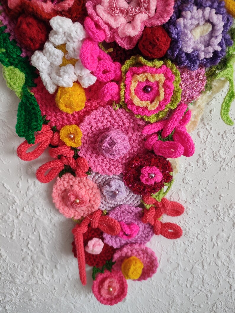 Crochet Flowers, Freeform Crochet, Freeform Picture, Panels Color, Art ...