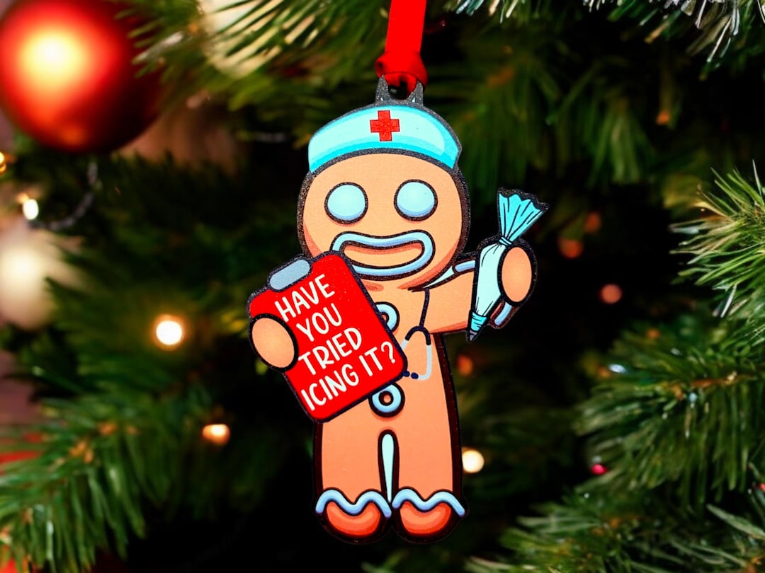 Nurse Doctor Gingerbread Man Christmas Ornament, Gingerbread Man ...