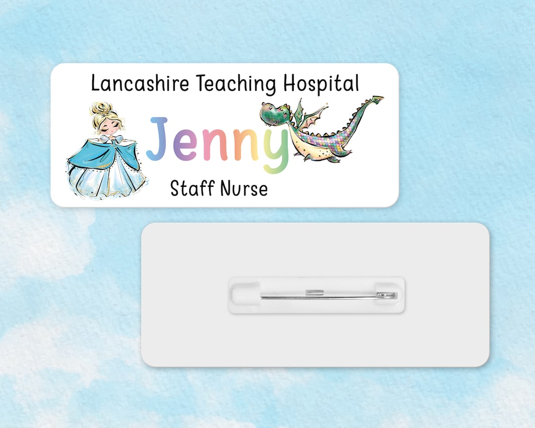 Princess Name Badge, Nurse, Doctor, Student, Midwife, Hospital - Etsy