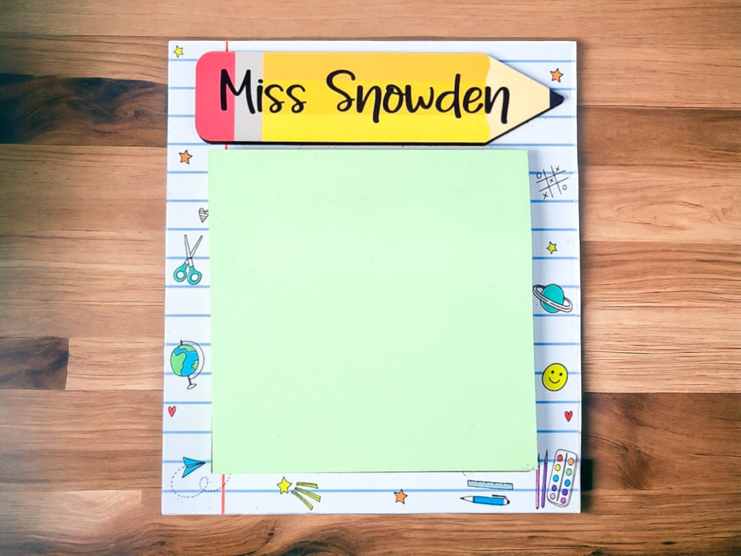 Personalized Teacher Post-it Notes Teacher Post It Notes Cute School ...