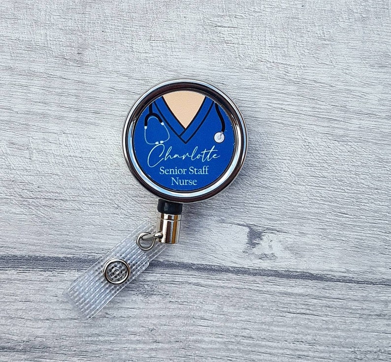 Scrubs Personalised ID Card Badge Reel. Nurse, Doctor, Medical ...