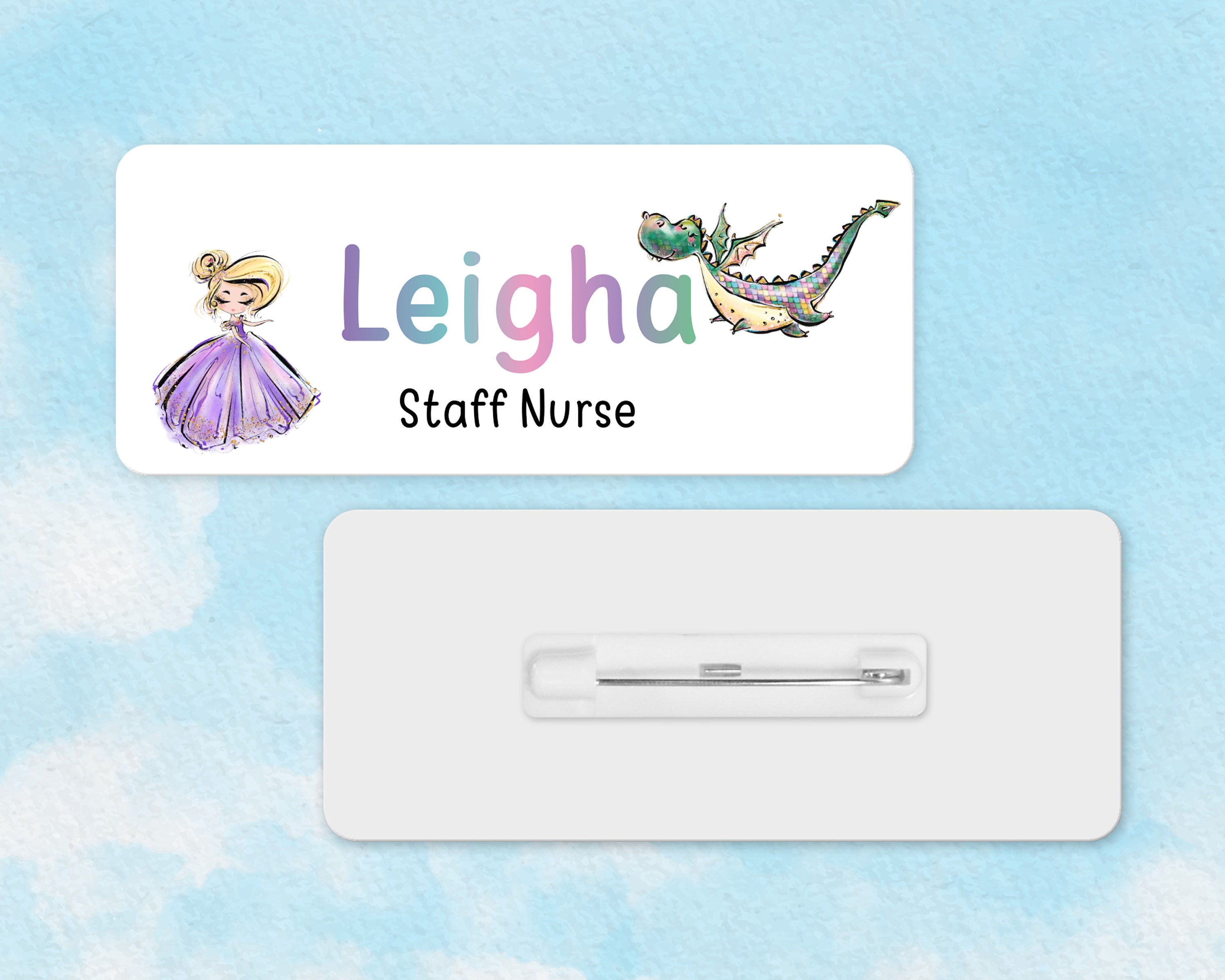 Princess Name Badge Nurse Doctor Student Midwife Hospital - Etsy