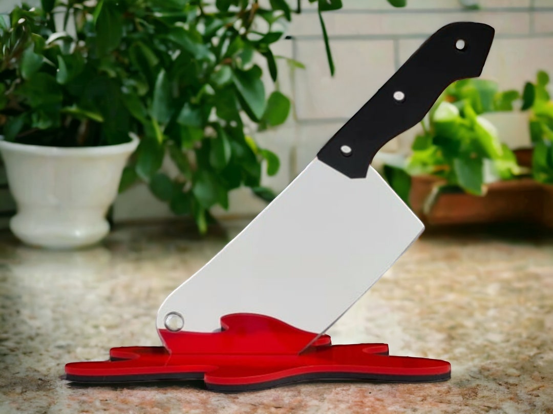 Acrylic Cleaver Knife Mirror, True Crime Gift, Make up Mirror, Knife ...