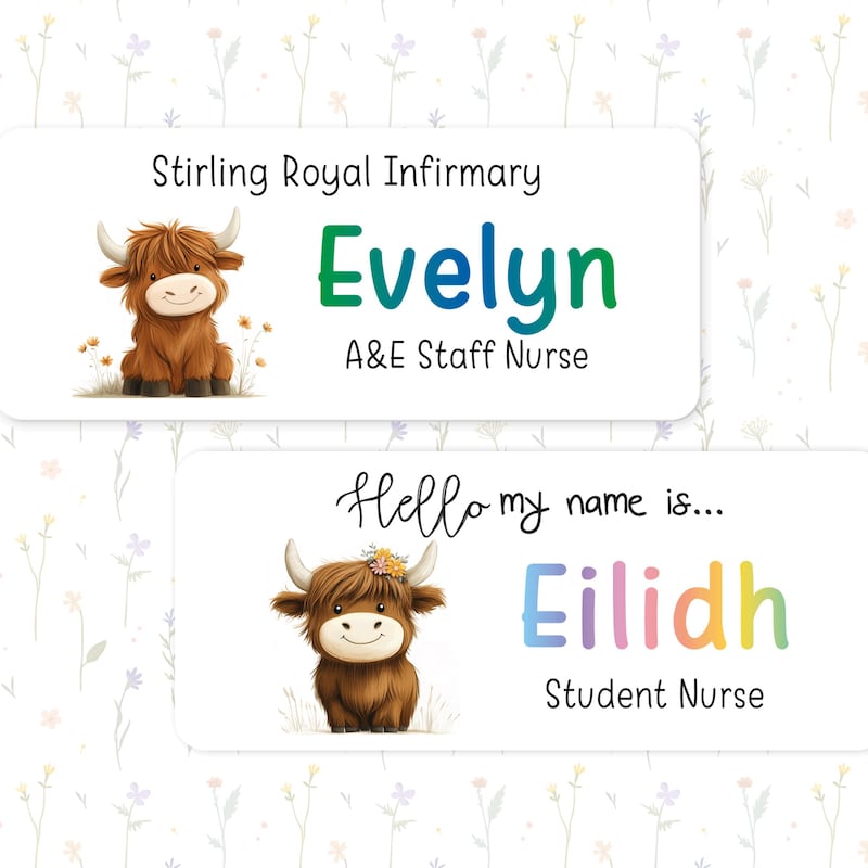 Highland Cow Badge Reel Accessories - Etsy UK