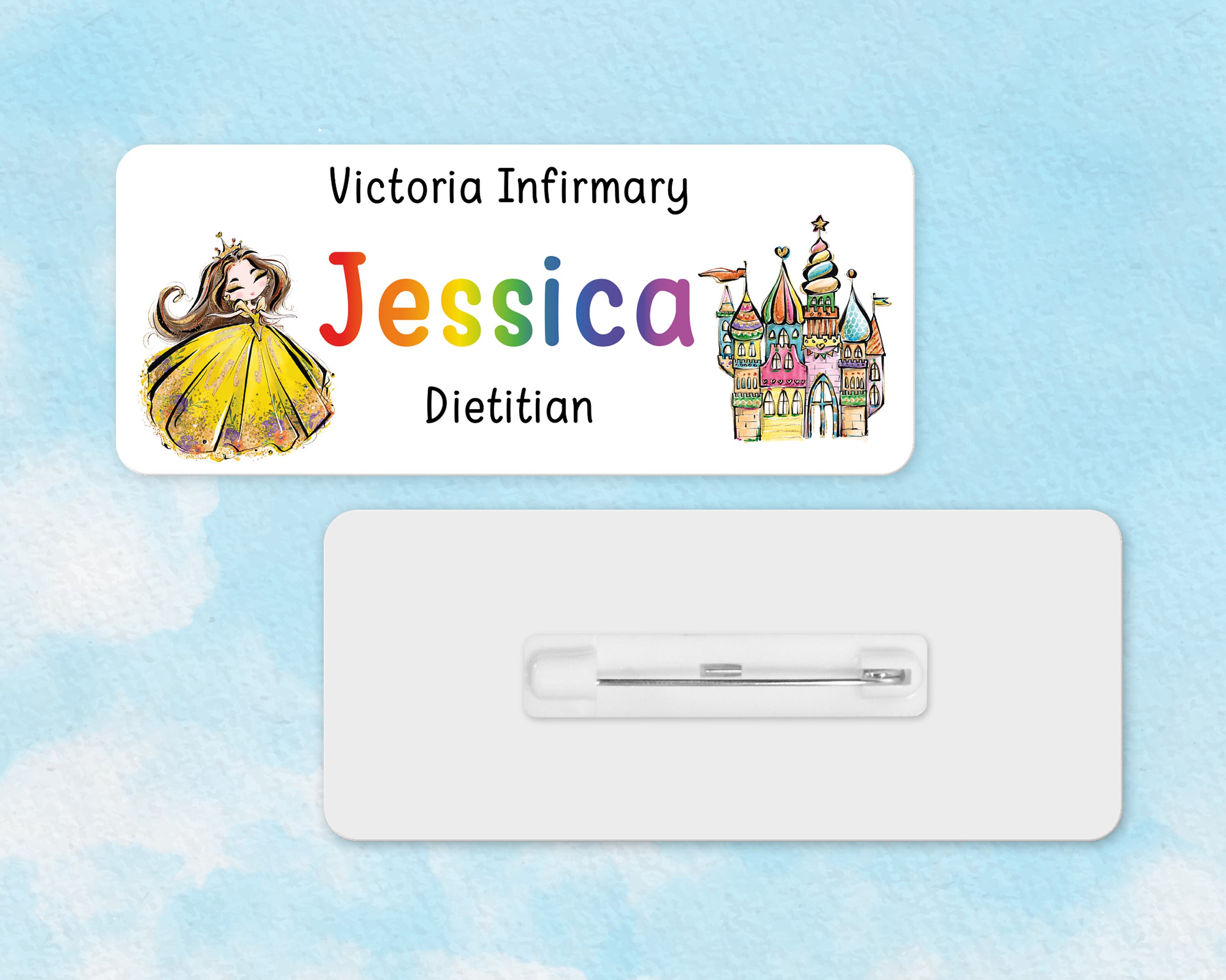 Princess Name Badge Nurse Doctor Student Midwife Hospital - Etsy