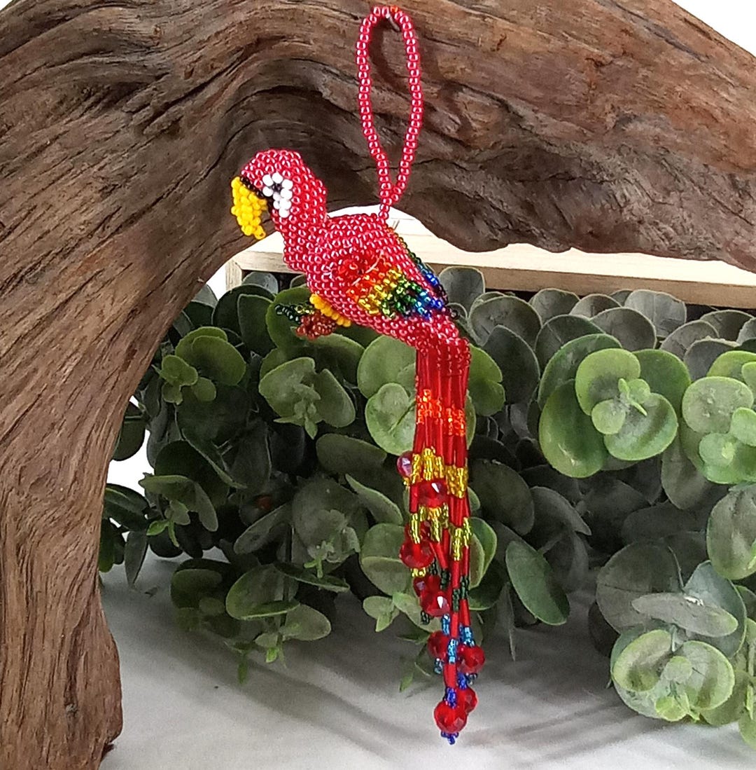Guatemala Guatemalan Multicolor Beaded Parrot/guacamaya/macaw Handmade ...