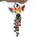 Guatemala Hand Beaded Hummingbird Souvenir Colibri Multicolor Ornament ...