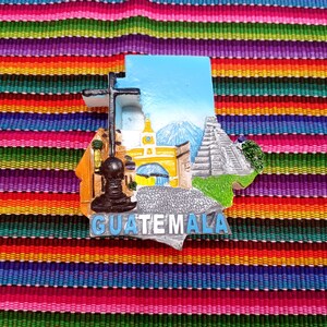 Handmade Guatemala 3D Resin Fridge Magnet: Travel Souvenir - Etsy