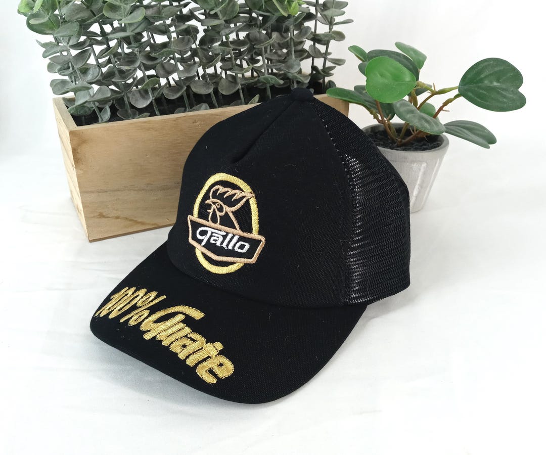 Guatemalan Embroidered Baseball Cap: Cerveza Gallo Beer Souvenir - Etsy