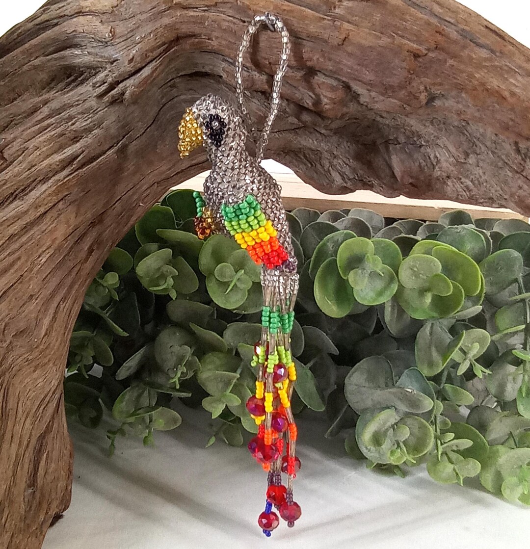 Guatemala Guatemalan Multicolor Beaded Parrot/guacamaya/macaw Handmade ...