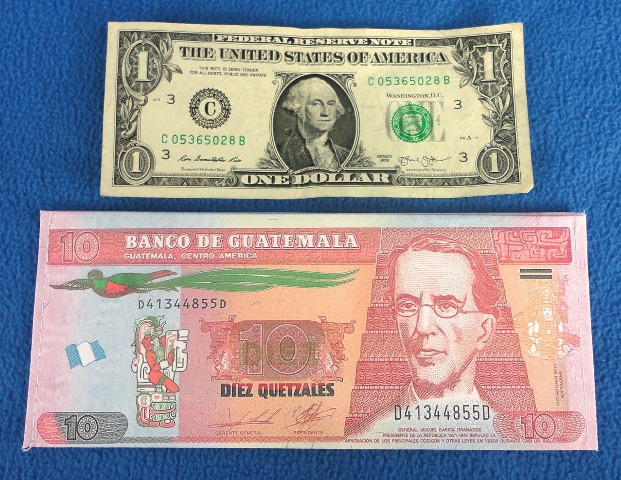 Guatemala Unisex Bi Fold Wallet Q10.00 Quetzales Guatemalan - Etsy España