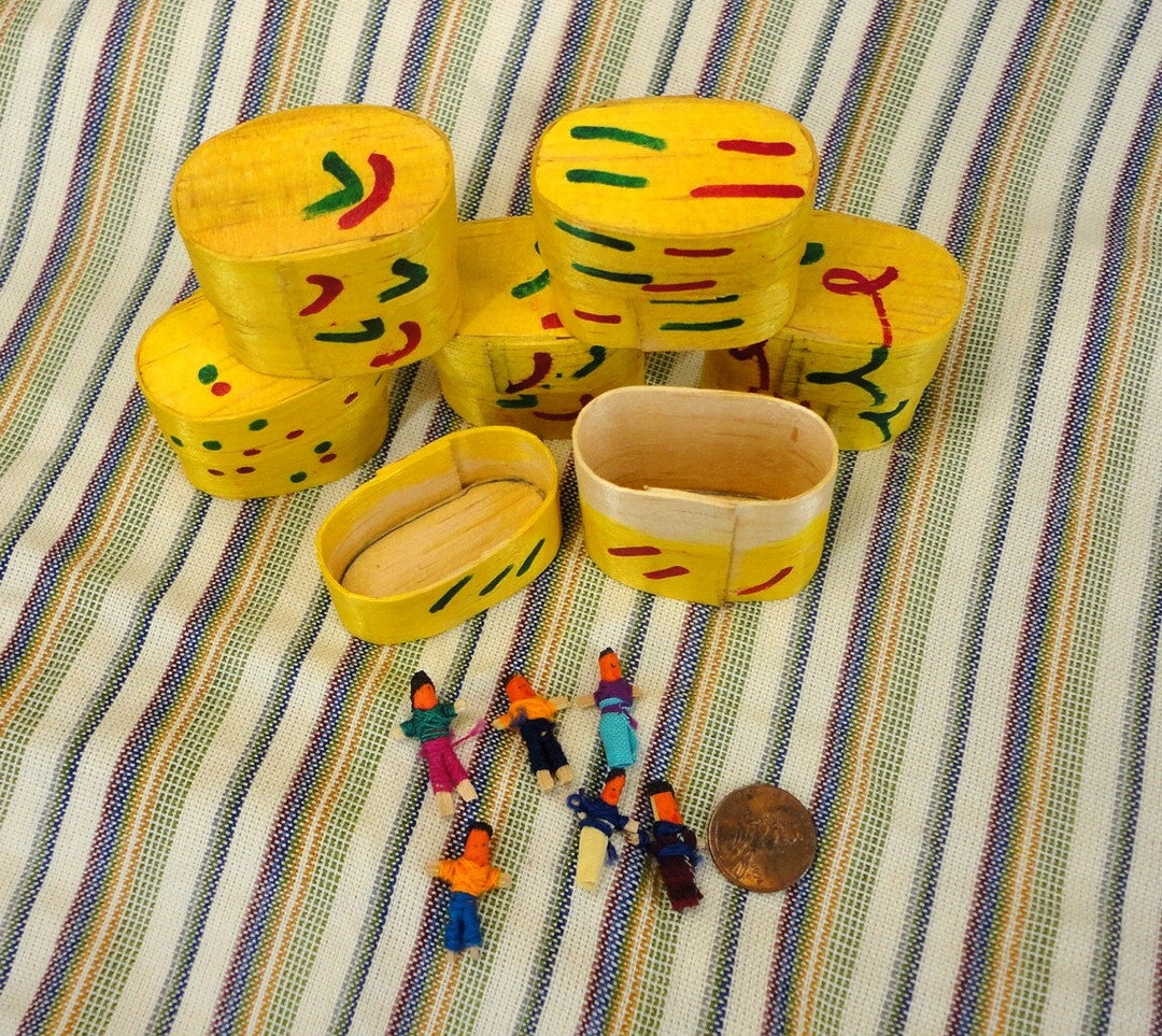 Guatemalan Worry Dolls Box Trouble Dolls Souvenir Gift Regalo Tipico ...