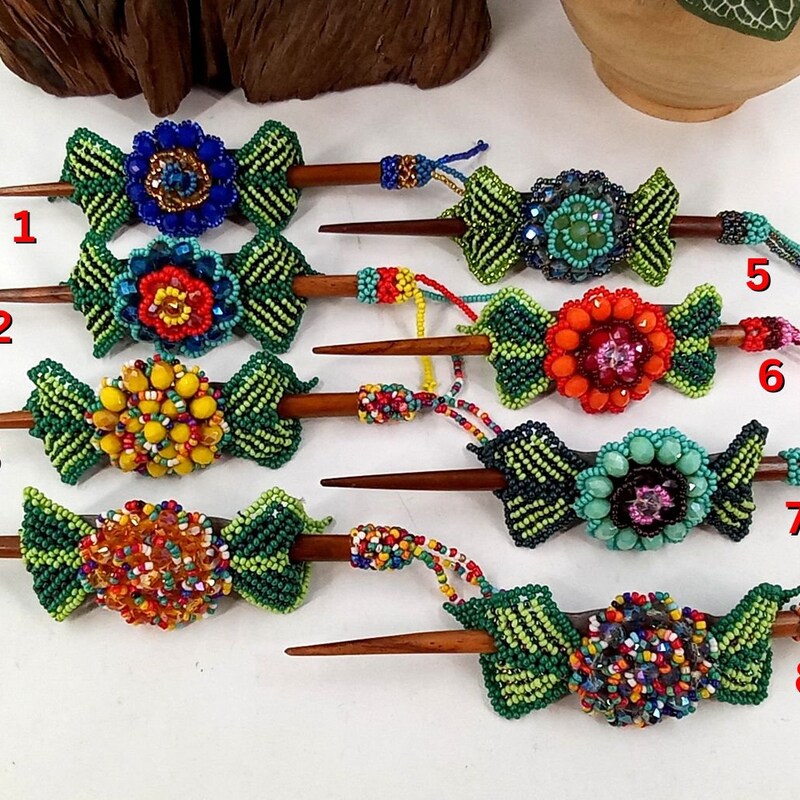 Wooden Hair Beads - Etsy