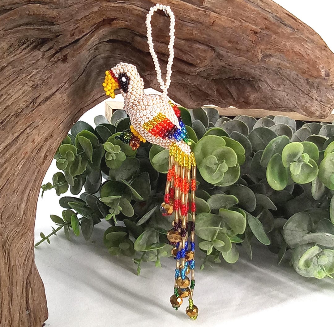 Guatemala Guatemalan Multicolor Beaded Parrot/guacamaya/macaw Handmade ...