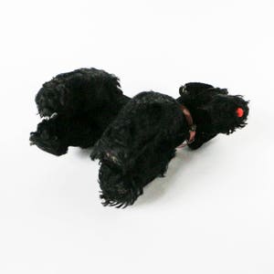 Vintage Steiff figure - Black poodle "Snobby" dog - Cuddly plush ...