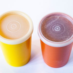 Original Vintage Tupperware From 70s 80s - 2x Drinking Mug With Lid ...