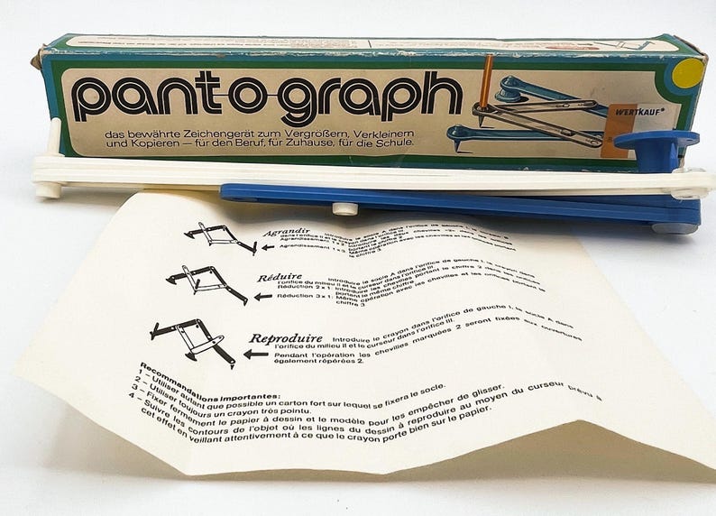 Vintage Pantograph for Drawing, 1970s/1980s German Tool, Art Scaling ...