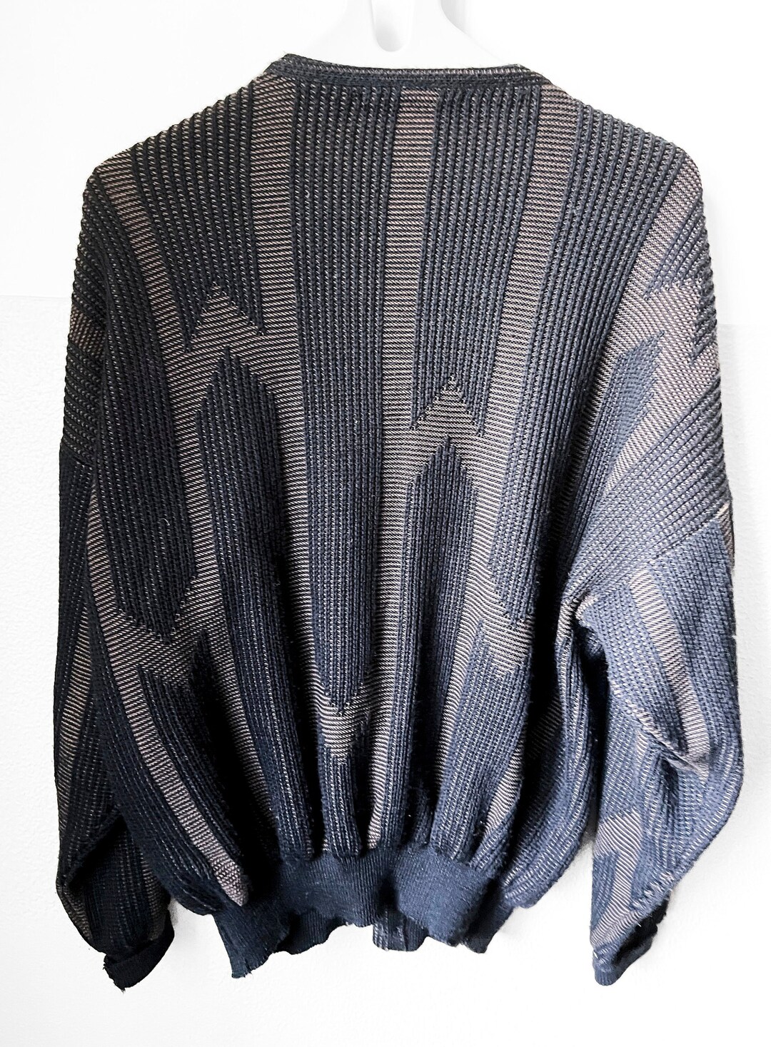 Vintage Knit Cardigan by MARCCAIN, Black Brown/gray/green Taupe ...