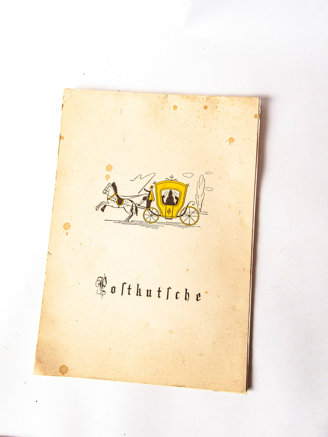 Vintage Note Book With Grids German 50s 60s Gridded Notebook Writing ...