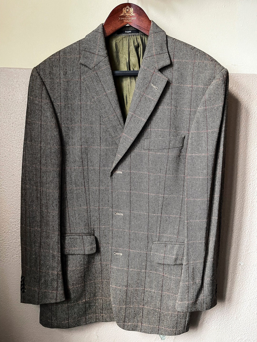 Vintage 80s 90s Sport Jacket, 1990s Men's Blazer BUGATTI / New Wool ...