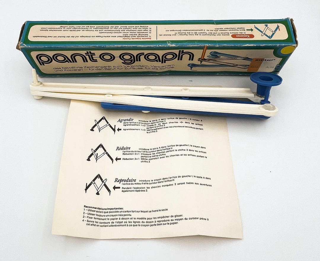 Vintage Pantograph for Drawing, 1970s/1980s German Tool, Art Scaling ...