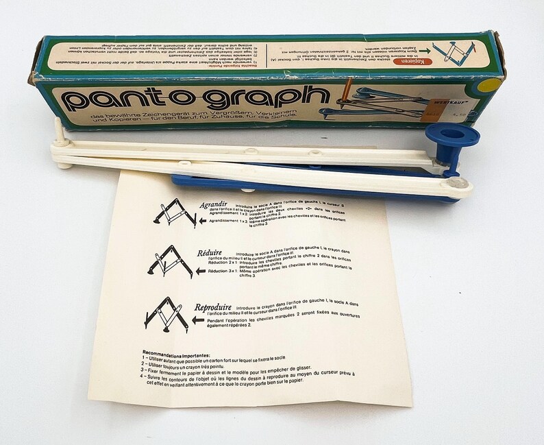Vintage Pantograph for Drawing, 1970s/1980s German Tool, Art Scaling ...