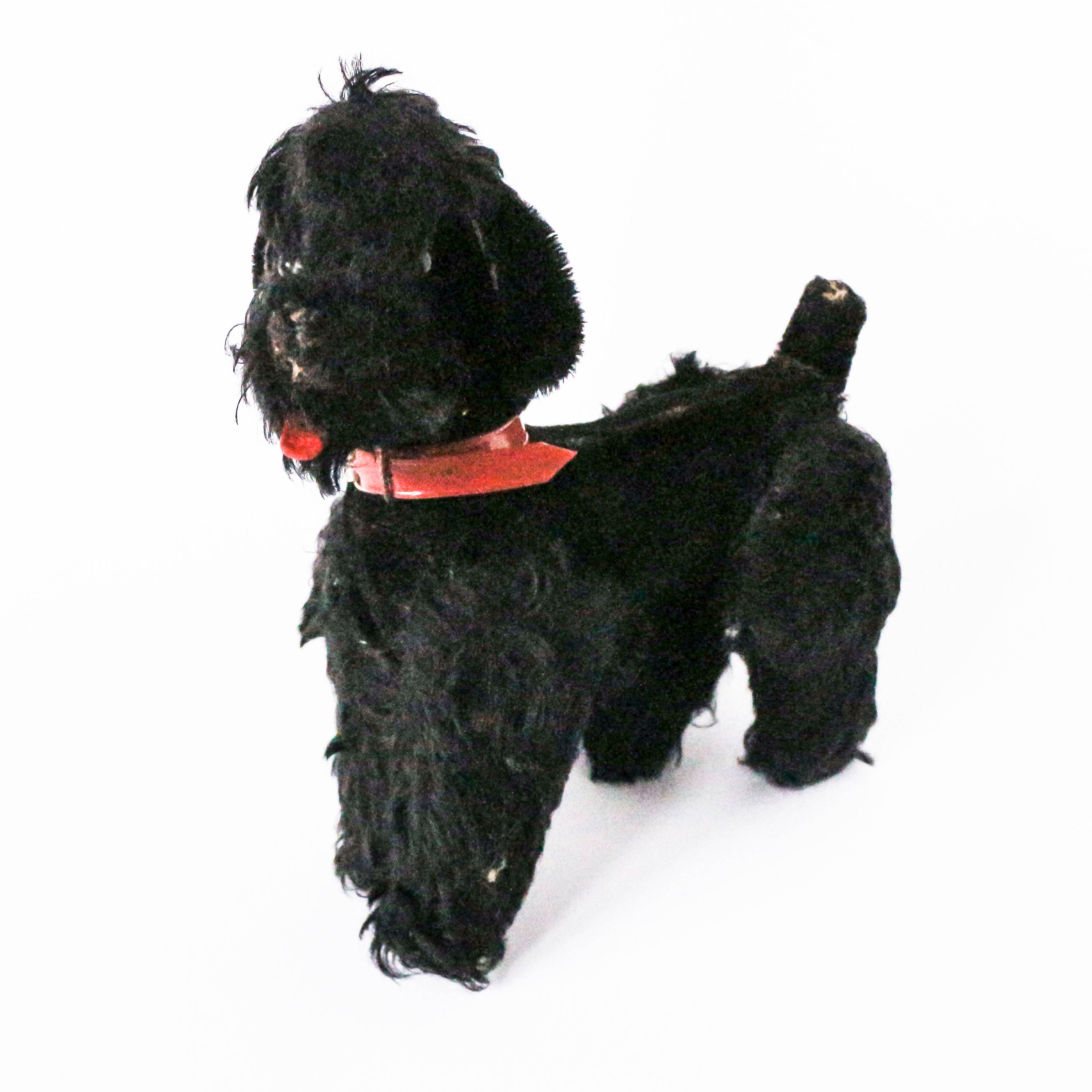 Vintage Steiff figure - Black poodle "Snobby" dog - Cuddly plush ...