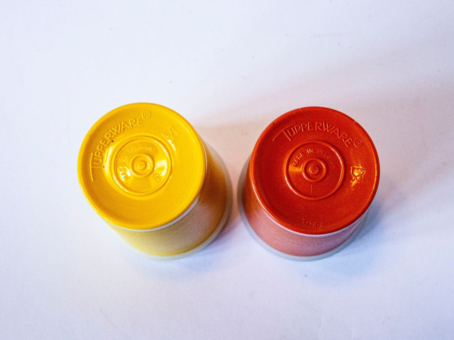 Original Vintage Tupperware From 70s 80s - 2x Drinking Mug With Lid ...