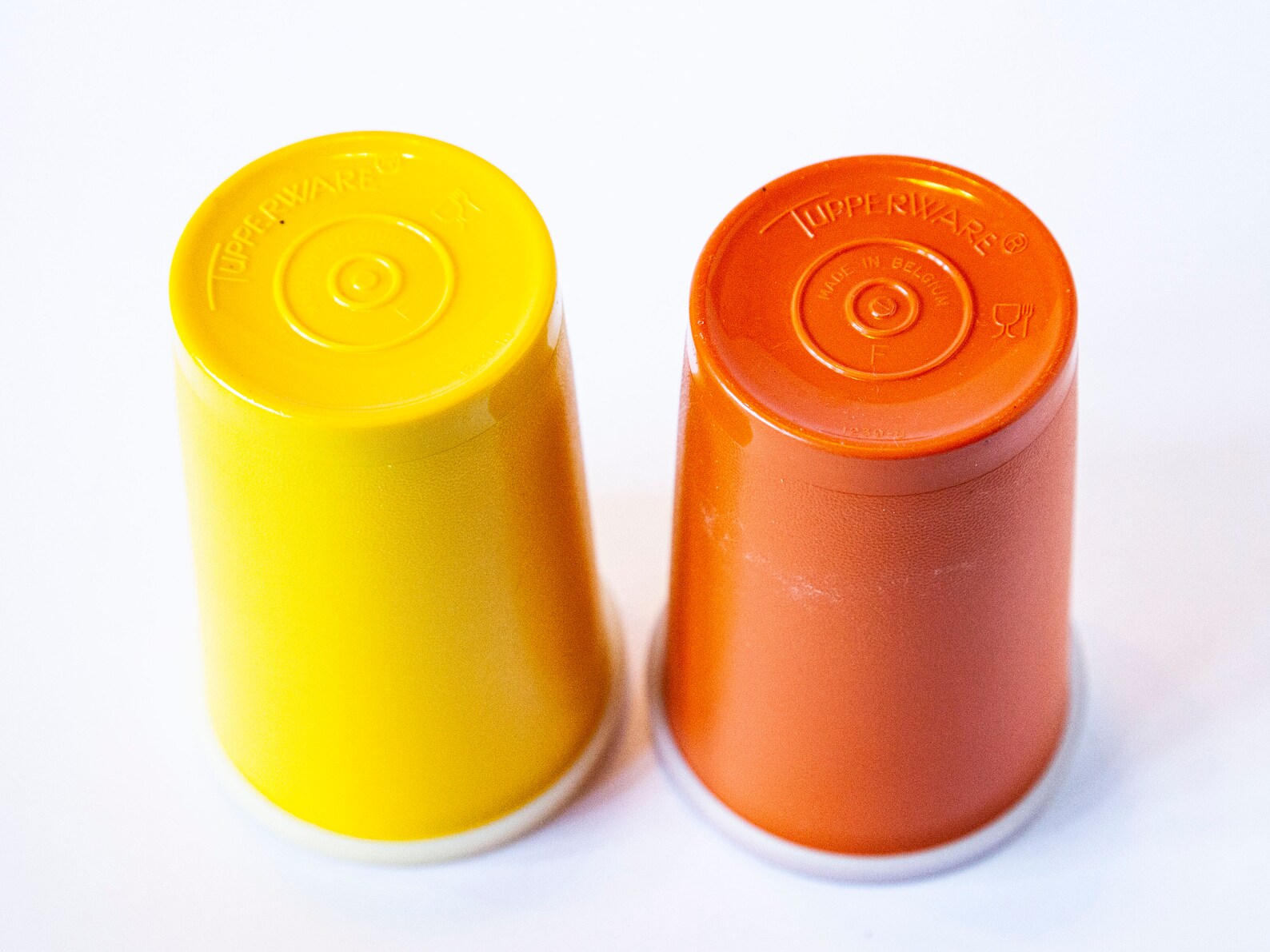 Original Vintage Tupperware From 70s 80s - 2x Drinking Mug With Lid ...