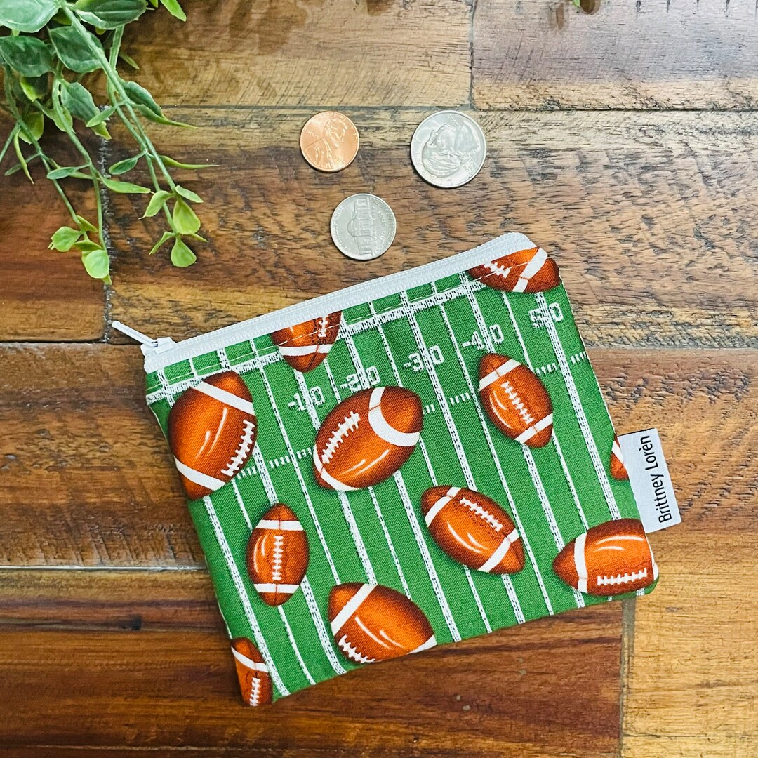 Football Change Purse Coin Bag Coin Purse Coin Pouch Gift - Etsy