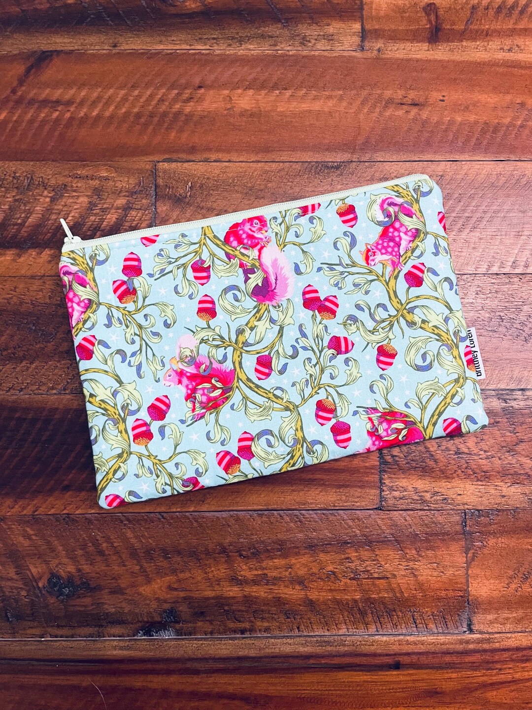 Tula Pink Zippered Pouch, Travel Pouch, Pencil Case, Purse Organizer ...