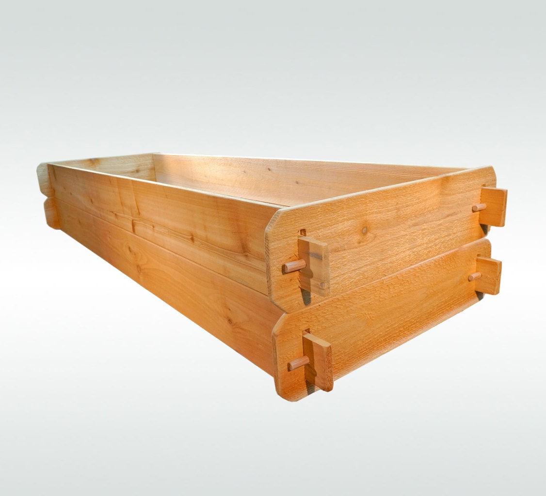 B-stock TWO 2x6 Cedar Raised GARDEN BED Set Raised Planters Vegetable ...