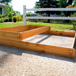 2 Cedar RAISED GARDEN BEDS 3x6 & 6x6 Raised Planters - Etsy