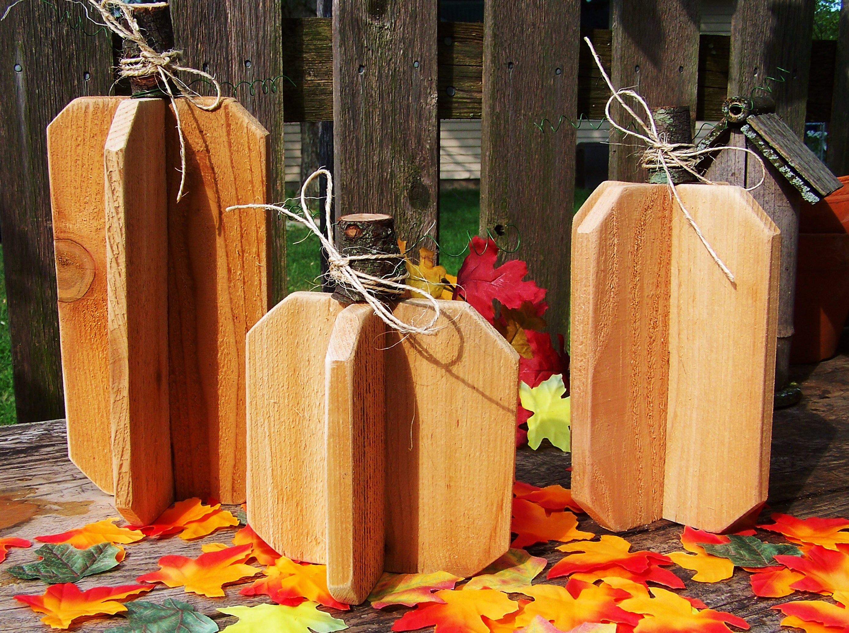 Rustic Wood Pumpkins Rustic Pumpkins Fall Porch Decor - Etsy