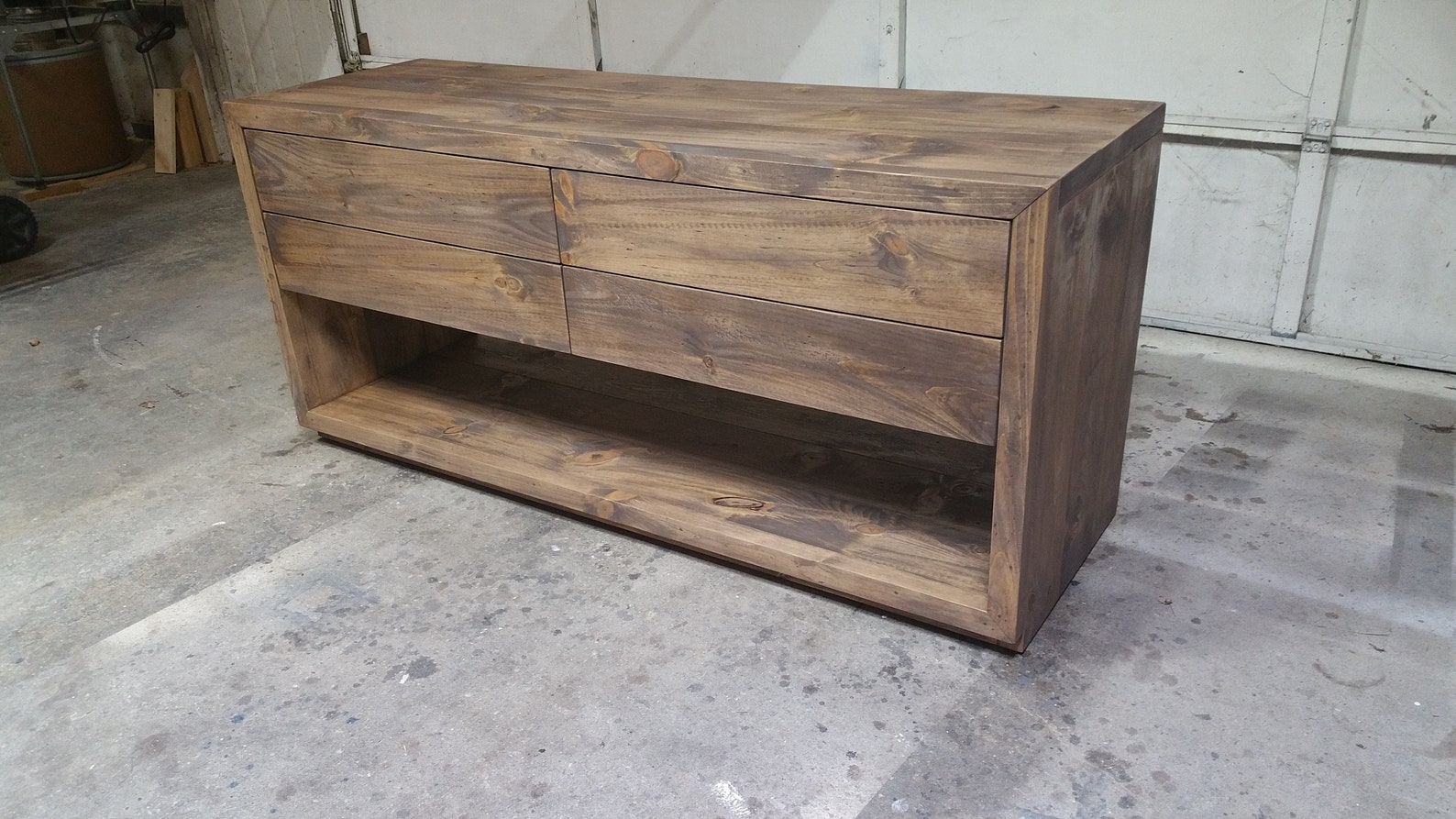 Custom Double Sink Bathroom Vanity Notched Drawers - Etsy