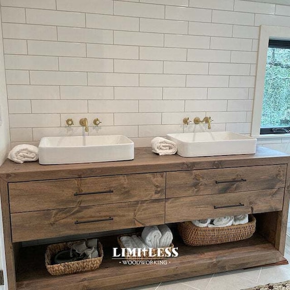 Custom Double Sink Bathroom Vanity Custom Double Sink Bathroom Vanity