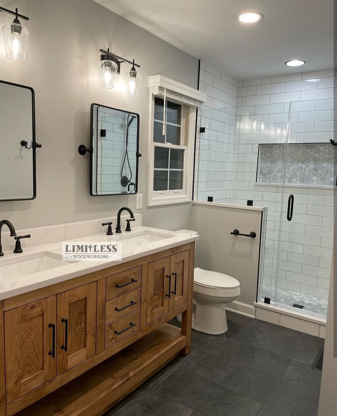 Custom Double Sink Bathroom Vanity Handmade Lifetime - Etsy Canada