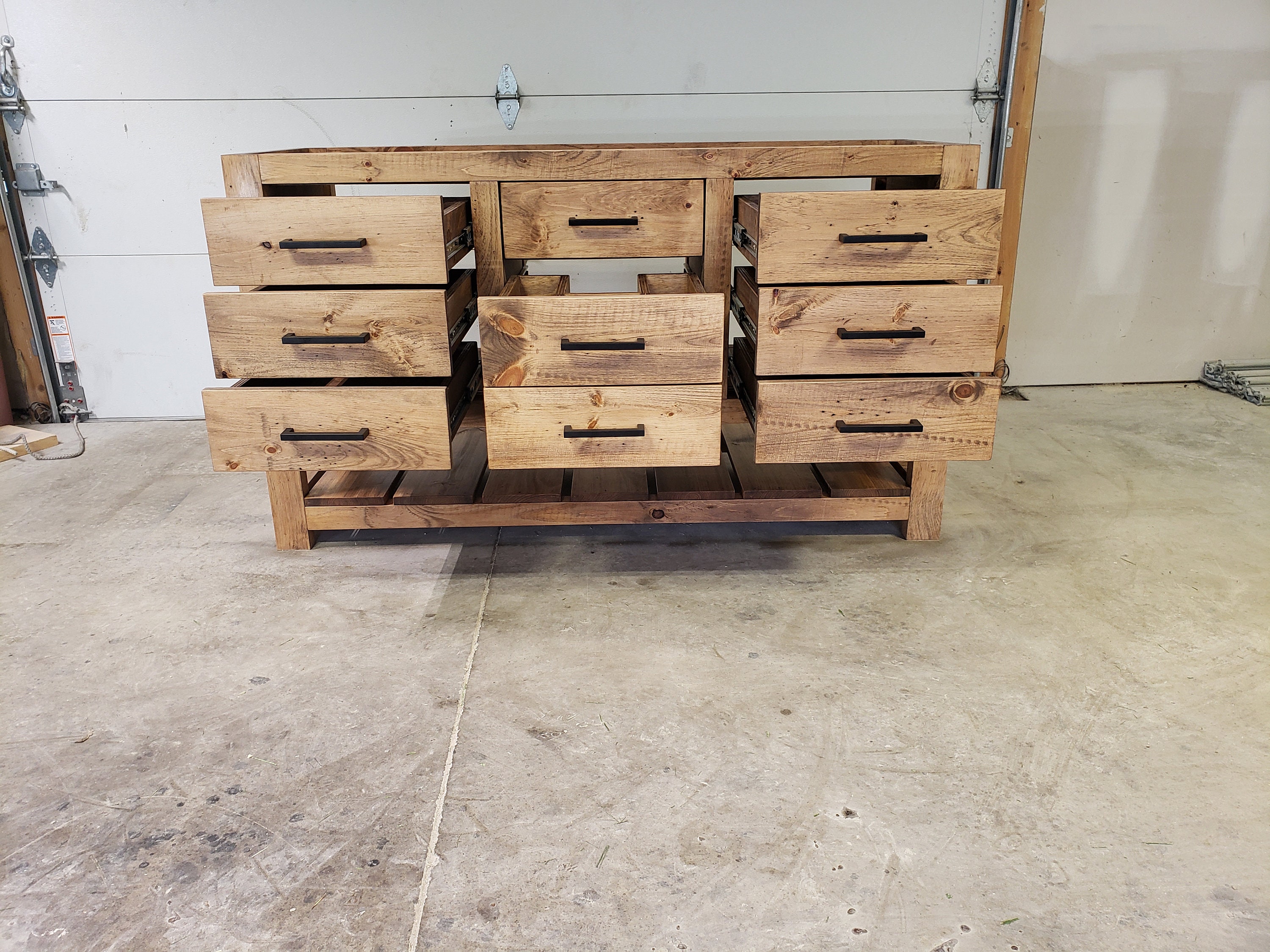 Custom Single Sink Vanity Notched Drawers Handmade - Etsy